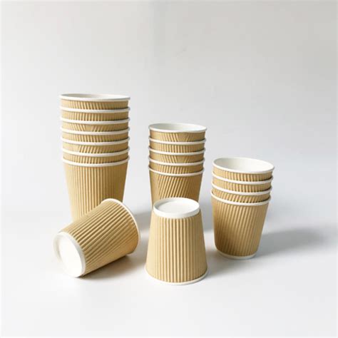 일회용 리플 벽 커피 컵 종이컵 의 고품질 일회용 리플 벽 커피 컵 종이컵