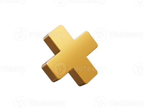 Mathematical Gold Multiple Symbols 3d Style Isolated Objects 3d Illustration 31398630 Png