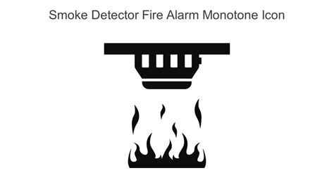 Smoke Detector Fire Alarm Monotone Icon In Powerpoint Pptx Png And