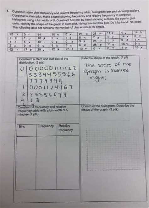 Solved Construct Stem Plot Frequency Et Stem Plot Chegg Com