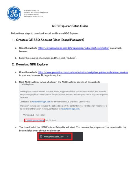 Ndb Explorer Setup Guide New Pdf Installation Computer Programs Computing Platforms