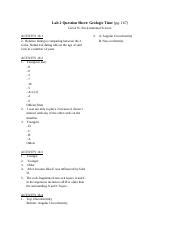 Understanding Geologic Time Activities And Concepts Explored In Course Hero