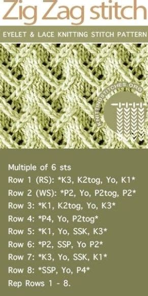 Zig Zag Lace Knitting