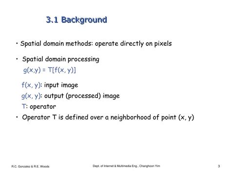 ppt chapter 3 image enhancement in the spatial domain powerpoint