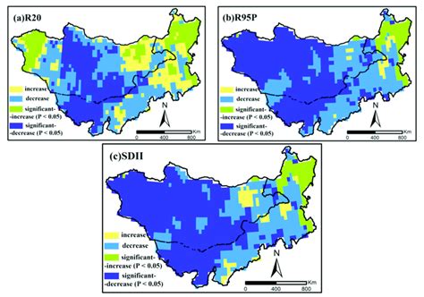 Spatial Variation In The Extreme Precipitation Index On The Mongolian Download Scientific
