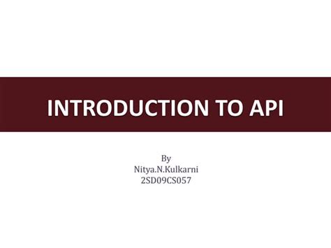 Api Presentation Pptx