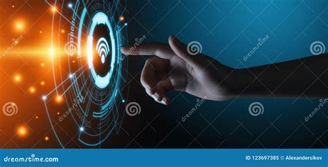 Wi Fi Wireless Concept Free Wifi Network Signal Technology Internet Concept Stock Image Image