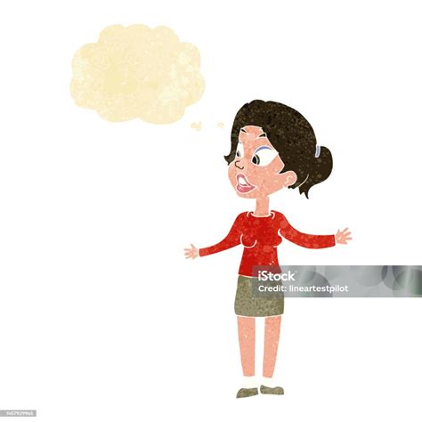 말풍선이 있는 설명하는 뽀샤시 여자 만화 캐릭터 귀여운에 대한 스톡 벡터 아트 및 기타 이미지 귀여운 기이함 낙서 드로잉 Istock