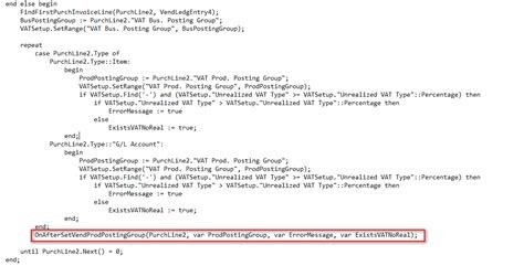 Event Request Codeunit 12 Gen Jnl Post Line Onaftersetvendprodpostinggroup · Issue 14662