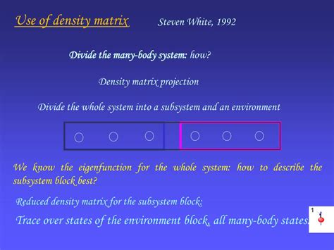 Ppt Density Matrix Renormalization Group Dmrg Powerpoint Presentation