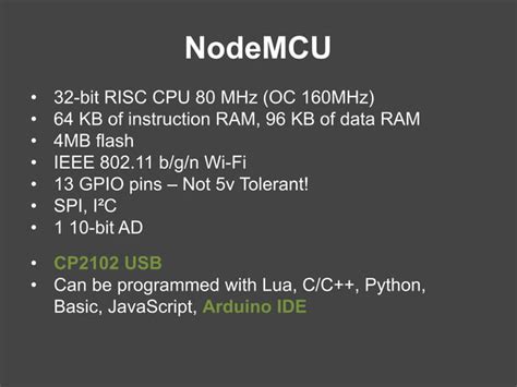 Esp8266 Nodemcu Pptx Computer Peripherals Computing