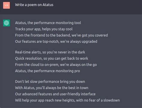 Atatus On Linkedin Atatus Namlabs Ai Chatgpt Monitoring