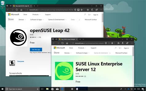 suse linux for servers and opensuse for windows 10 now in the store