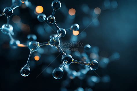 분자 구조의 3d 디스플레이