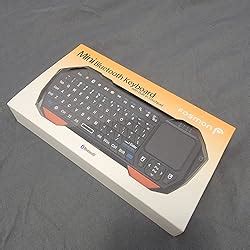 Fosmon Mini Bluetooth Keyboard QWERTY Keypad Wireless Portable Lightweight With Built In