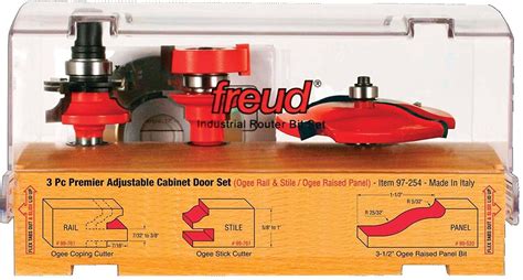 Raised Panel Bit Freud 3 1 2 Inch With Backcutters Quadra Cut Design