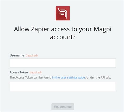 connecting zapier to magpi magpi support