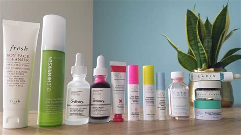 Current Products For Oily Acne Prone Skin With Large Pores Skincareflatlays