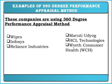 Teller Performance Evaluations E Amples Performance Appraisal Of Wipro Ppt