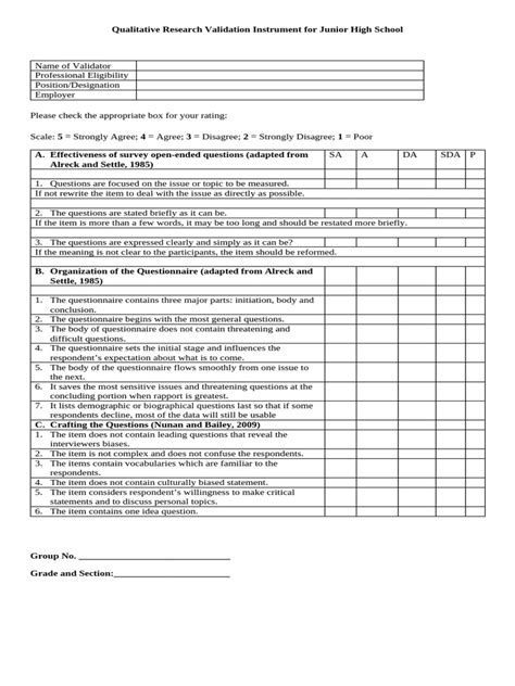 Validation Form Quali Pdf