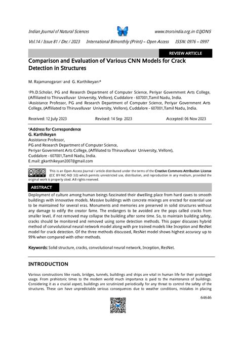 Pdf Comparison And Evaluation Of Various Cnn Models For Crack Detection In Structures