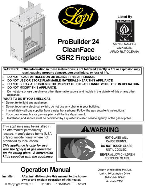 LOPI PROBUILDER CLEANFACE GSR MANUAL Pdf Download ManualsLib