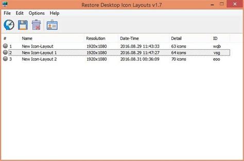 Restore Desktop Icon Layout