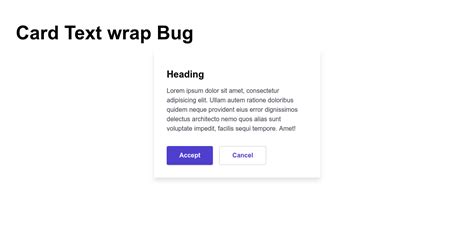 Card Text Wrap Bug Codesandbox