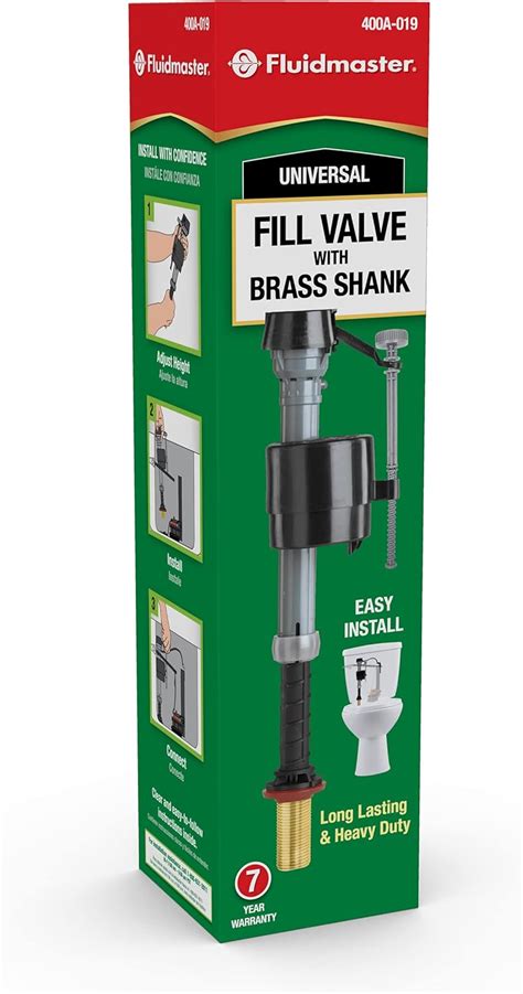 Fluidmaster 400a 019 Brass Shank Toilet Fill Valve