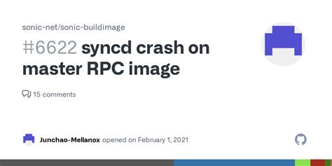 Syncd Crash On Master Rpc Image Issue Sonic Net Sonic Buildimage Github