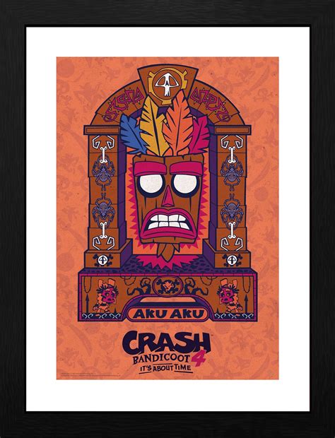 Crash Bandicoot Aku Aku Framed Poster Buy At Ukposters