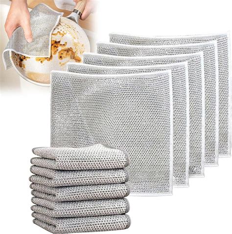 Tahera Multifunctional Non Scratch Wire Dish Wash Cloth Multipurpose Dishwashing Scrubber