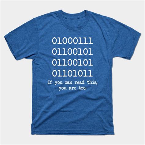 Funny Computer Binary Code Programmer Developer Geek T By Wazzy Art