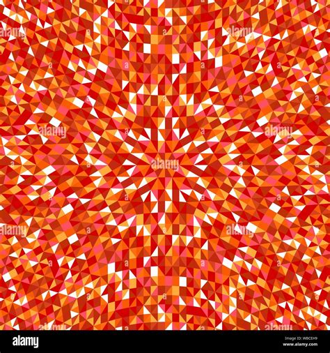 Geometrical Radial Tiled Triangle Mosaic Background Circular Colorful