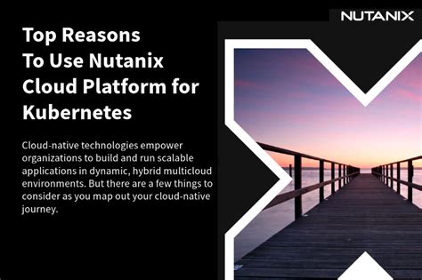 Graphic Design Featuring The Nutanix Logo A Sunset View Over A Wooden