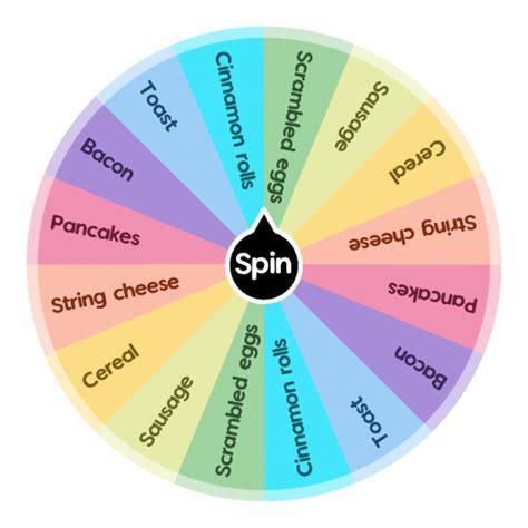 What To Eat For Breakfast Spin The Wheel Random Picker