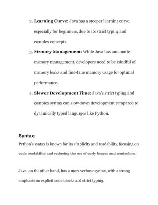 Code Clash Python Vs Java Which Language Wins Pdf