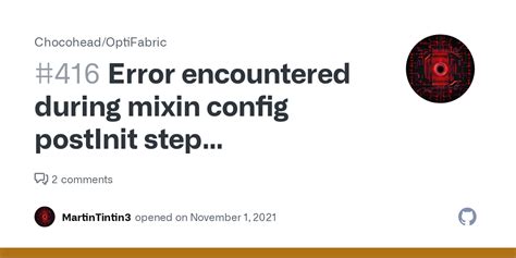 error encountered during mixin config postinit step mixins mm json from mod mm failed to