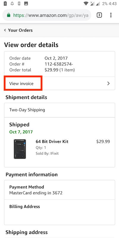 How To Download Print Invoice From Amazon