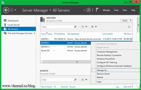add windows 2012 servers to server manager