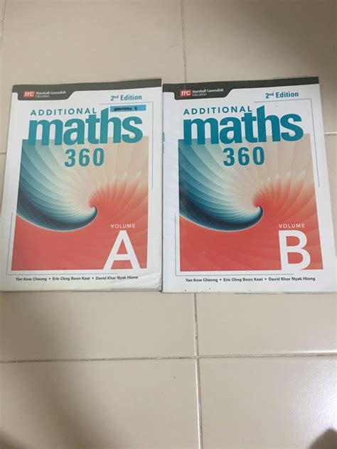 Additional Maths 360 A And B Hobbies And Toys Books And Magazines Assessment Books On Carousell