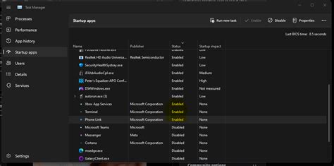 When I Enable Startup Apps It Goes Back To Disabled After Closing Task Manager R Windowshelp