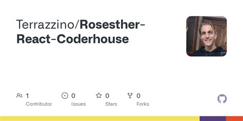 GitHub Terrazzino Rosesther React Coderhouse