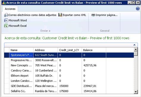 Query En Dynamics NAV