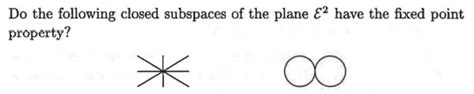 Do The Following Closed Subspaces Of The Plane E2