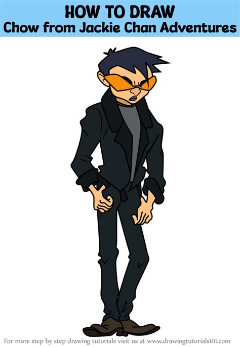 How To Draw Chow From Jackie Chan Adventures Jackie Chan Adventures Step By Step