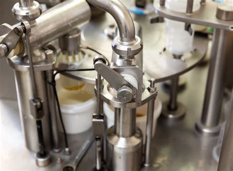 Closeup Of Milking Facility On Modern Dairy Farm Stock Photo Image Of System Regulation