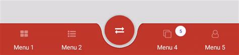 B4X XUI WobbleMenu A Cross Platform Animated Bottom Navigation