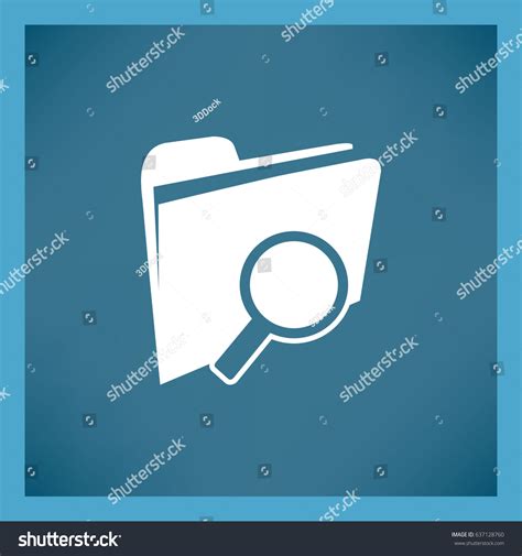 Search Folder Icon Stock Vector Royalty Free Shutterstock