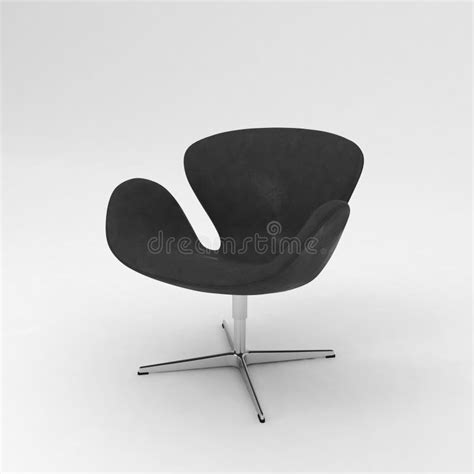 Armchair 3d Rendered Realistic Furniture Side View Stock Illustration